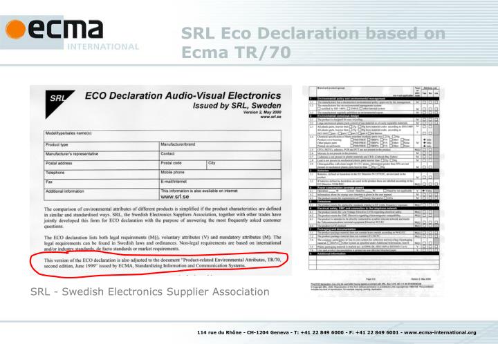 PPT - Self-Declaration of Environmental Product Attributes Ecma TR/70 ...