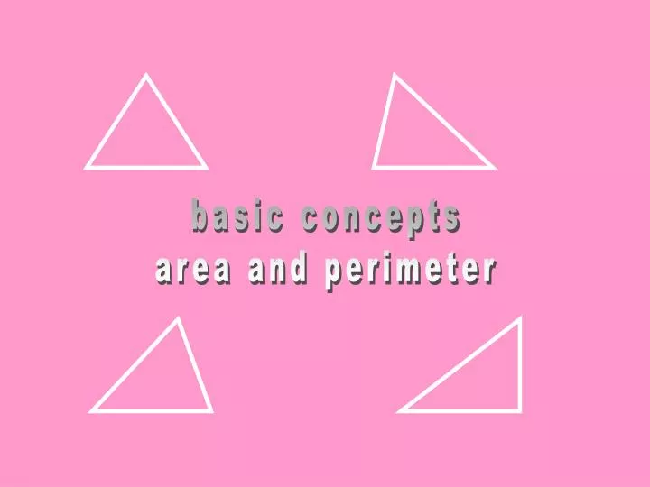 PPT - basic concepts area and perimeter PowerPoint Presentation, free ...