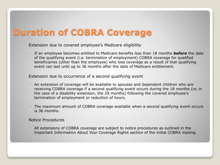 PPT - COBRA Continuation Coverage PowerPoint Presentation - ID:775915