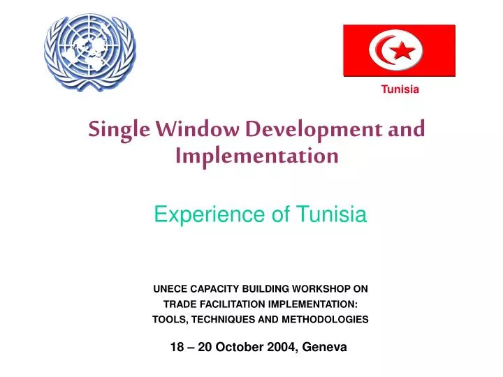 PPT - Single Window Development and Implementation Experience of ... PPT - Single Window Development and Implementation Experience of ...