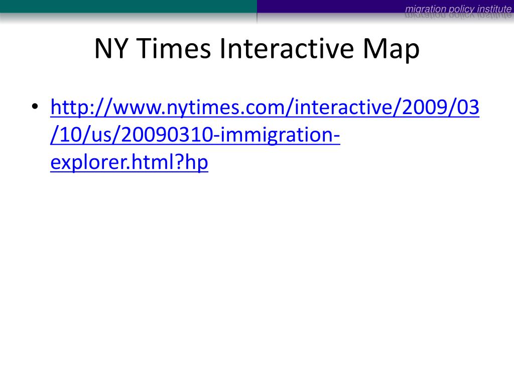 PPT - “Migration in America” adapted from “International Migration ...