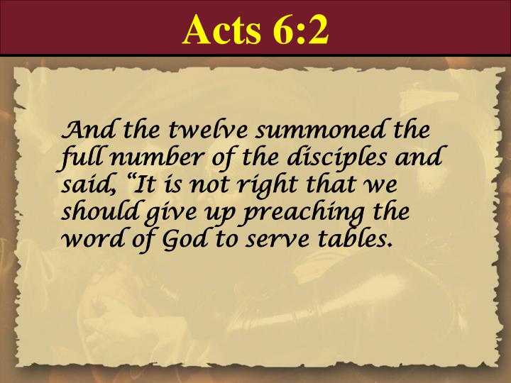 PPT - Book of Acts Chapter 6 PowerPoint Presentation - ID:777459