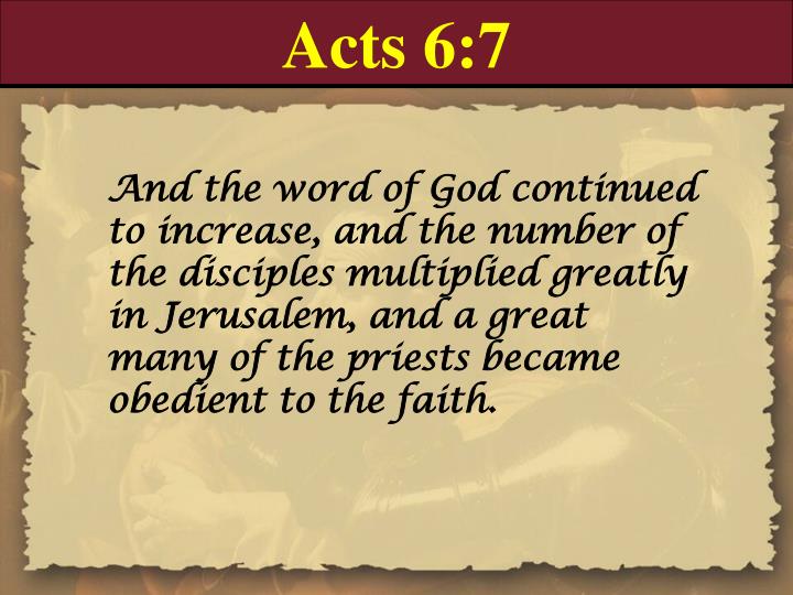 PPT - Book of Acts Chapter 6 PowerPoint Presentation - ID:777459