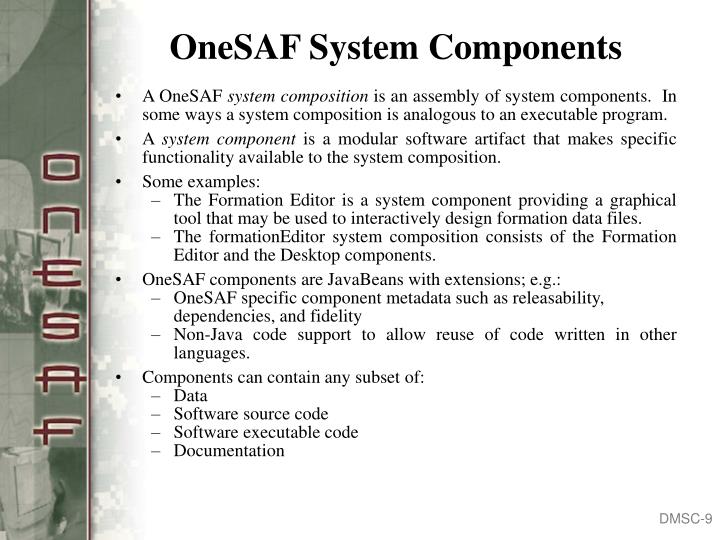PPT - One Semi-Automated Forces (OneSAF) Capabilities, architecture ...