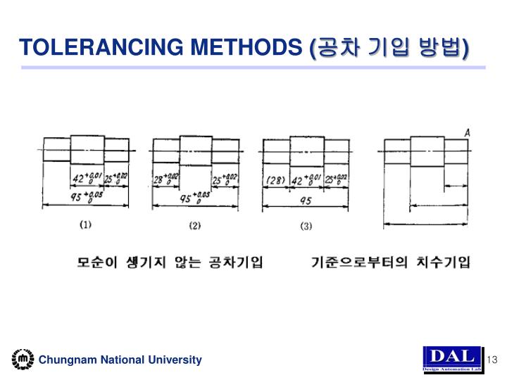 PPT - 치수 공차와 끼워맞춤방식 DIMENSIONAL TOLERANCES AND METHODS OF FITS ...