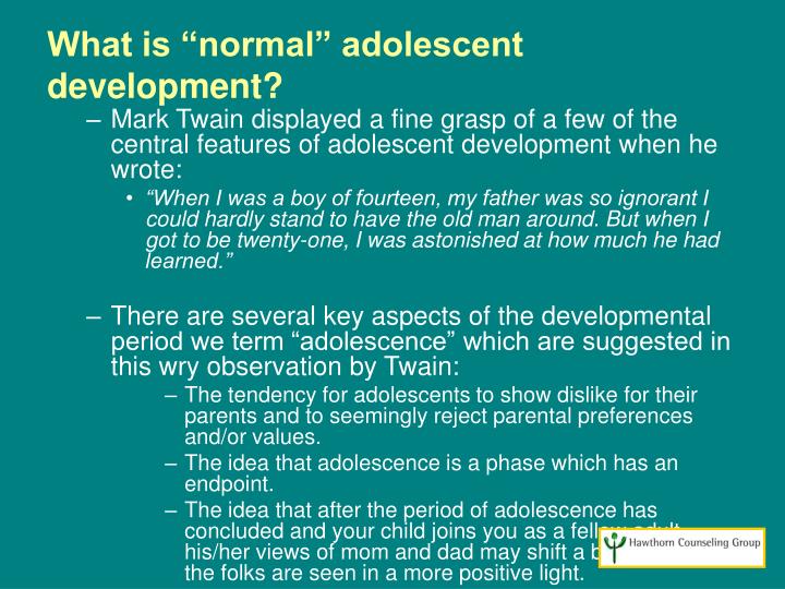 PPT - Help! I Have a Teenager! Understanding Adolescent Development ...