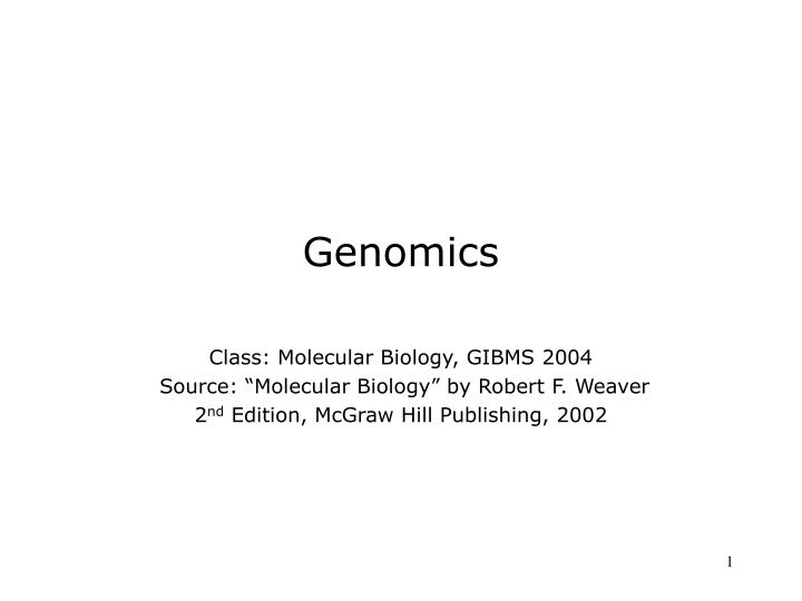 PPT - Genomics PowerPoint Presentation, free download - ID:779283