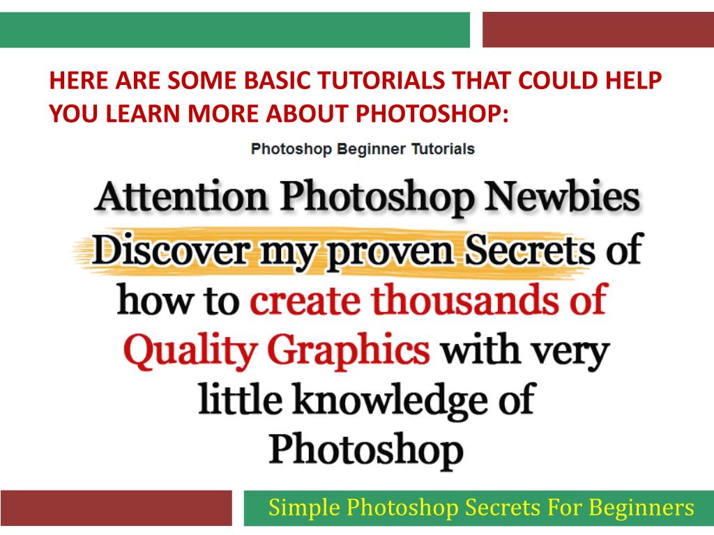PPT - Photoshop Tips - Who Influence Your Designs PowerPoint ...