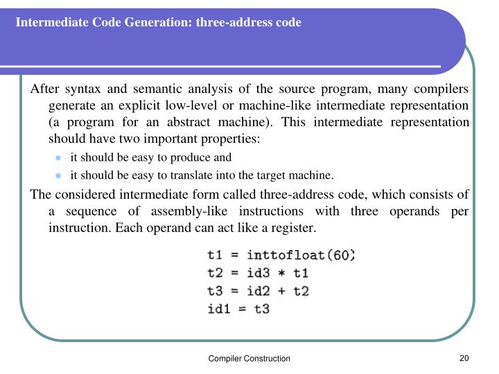 PPT - Compiler Construction PowerPoint Presentation - ID:782486