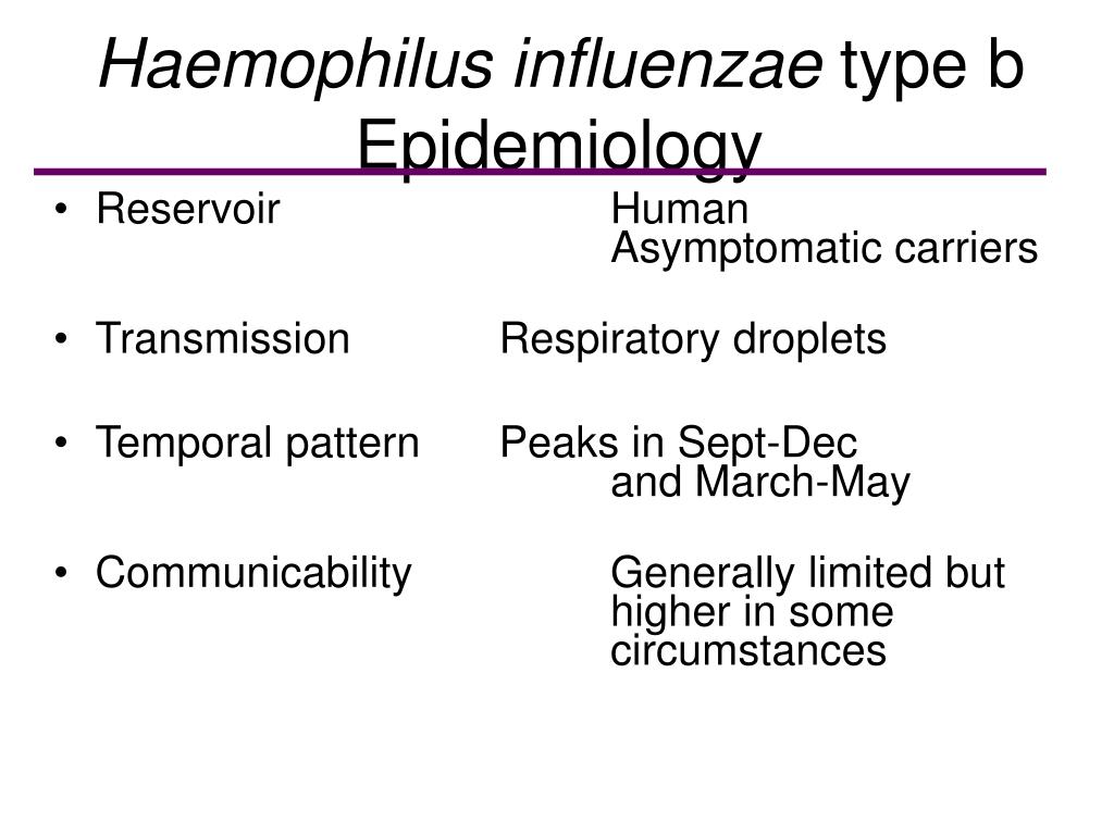 PPT - Haemophilus influenzae type B and Hib Vaccine Chapter 9 ...