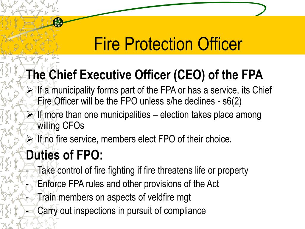 PPT - THE NATIONAL VELD AND FOREST FIRE ACT, 101 OF 1998 PowerPoint ...