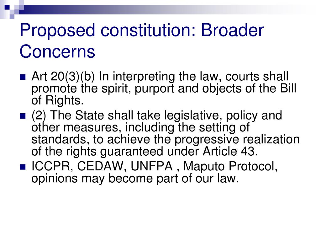 PPT - The Proposed Constitution of Kenya, the Right to Life & other ...