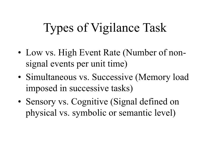 PPT - Cognitive Engineering PSYC 530 Vigilance PowerPoint Presentation ...