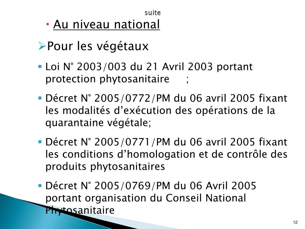PPT - Exposé sur le thème: Vue d’ensemble de l’application des normes ...