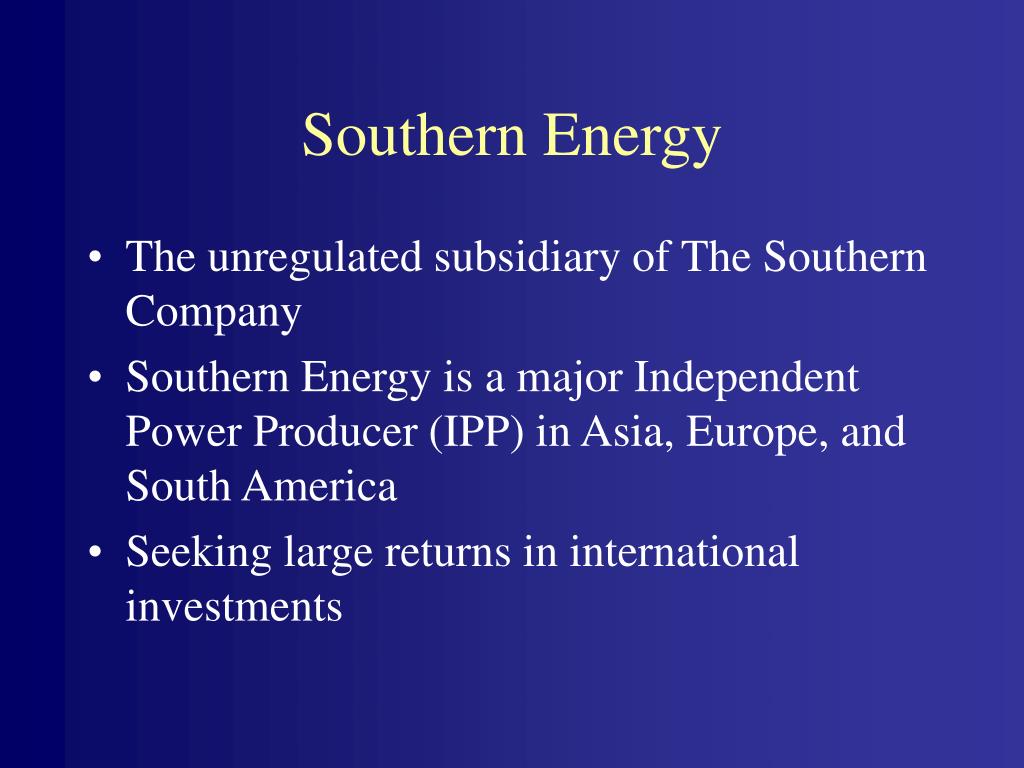 PPT - Southern Energy’s Investment in CEMIG PowerPoint Presentation ...