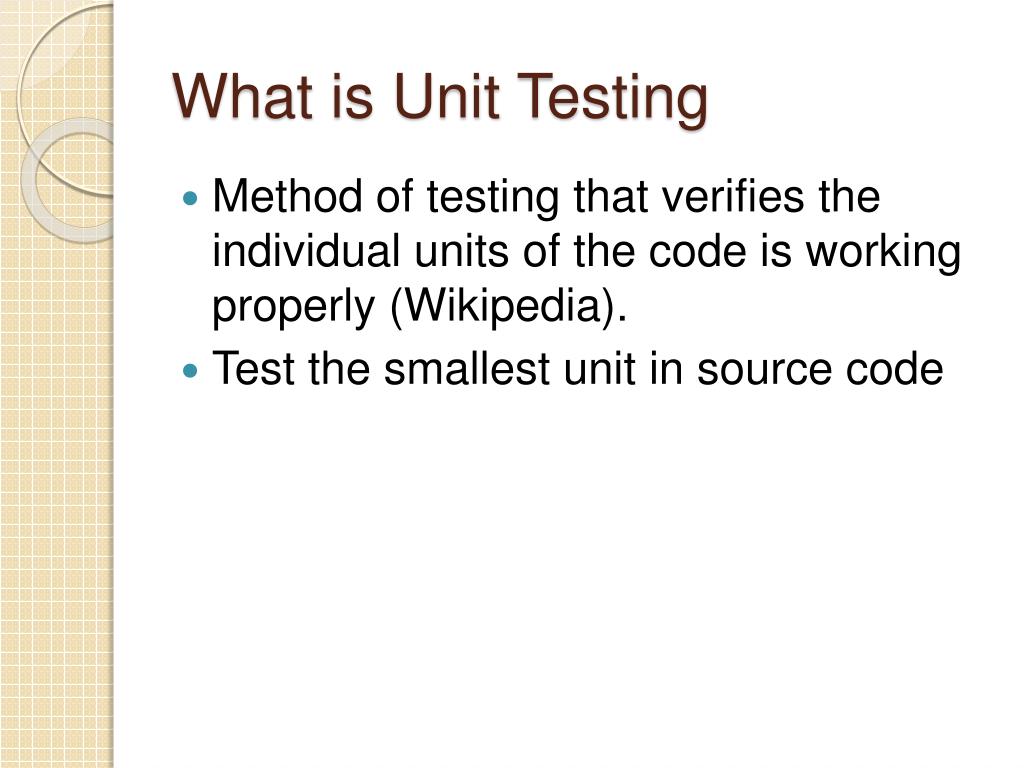 Ppt Simple Java Unit Testing With Junit 4 And Netbeans 61 Powerpoint Presentation Id786192