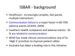 PPT - ISBAR for clear communication A standardised structured ...