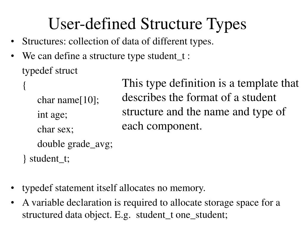 PPT - User-defined Structure Types PowerPoint Presentation, free ... PPT - User-defined Structure Types PowerPoint Presentation, free ...