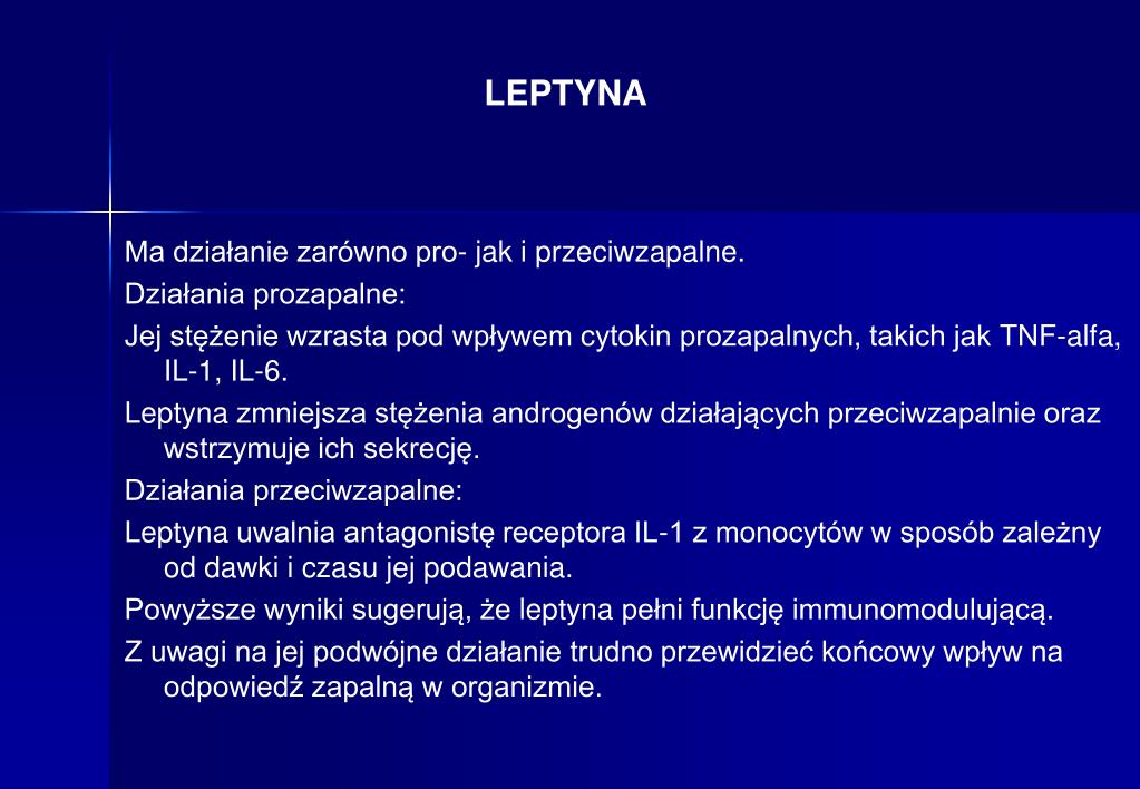 PPT - LEPTYNA i ADIPONEKTYNA W REUMATOIDALNYM ZAPALENIU STAWÓW Prof. dr ...