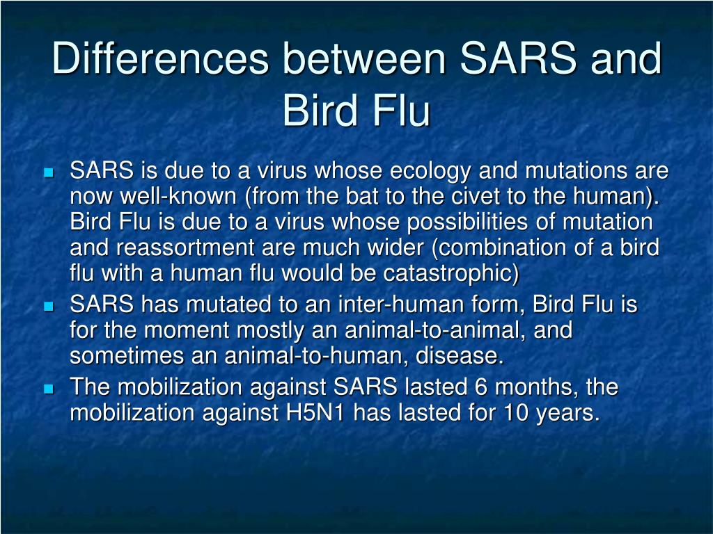PPT - From SARS to Bird Flu : Public Health and Animal Diseases Between ...