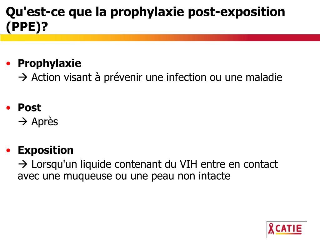 PPT - Peut-on empêcher l'infection par le VIH après une exposition? Le ...