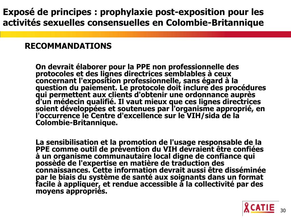 PPT - Peut-on empêcher l'infection par le VIH après une exposition? Le ...