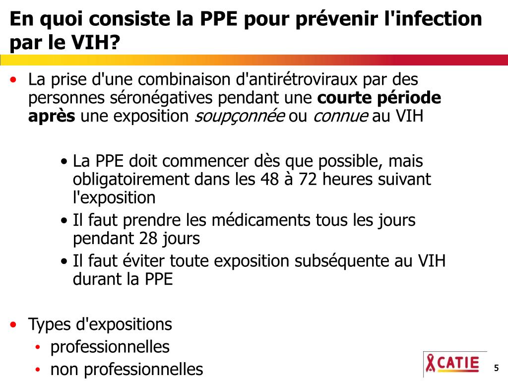 PPT - Peut-on empêcher l'infection par le VIH après une exposition? Le ...
