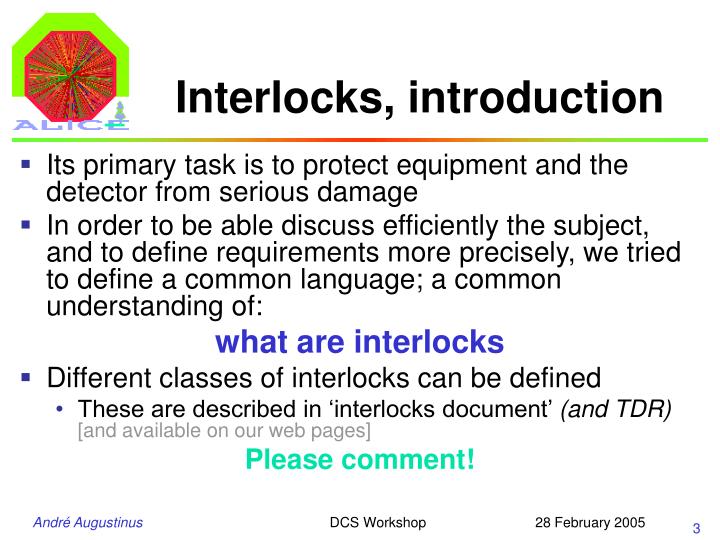 PPT - Interlocks PowerPoint Presentation - ID:792300