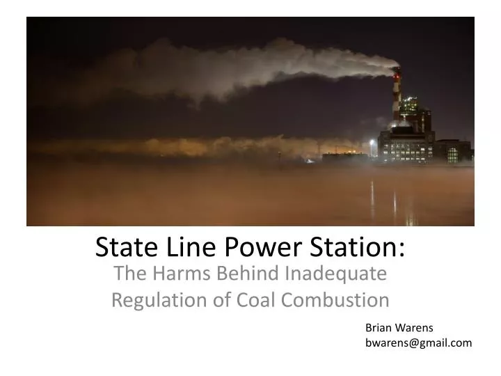 PPT - State Line Power Station: PowerPoint Presentation, free download ...