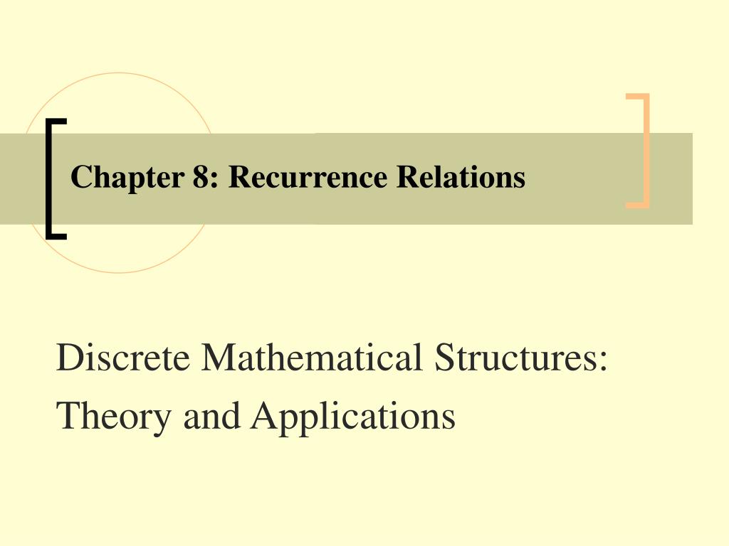 PPT - Chapter 8: Recurrence Relations PowerPoint Presentation, free ... PPT - Chapter 8: Recurrence Relations PowerPoint Presentation, free ...