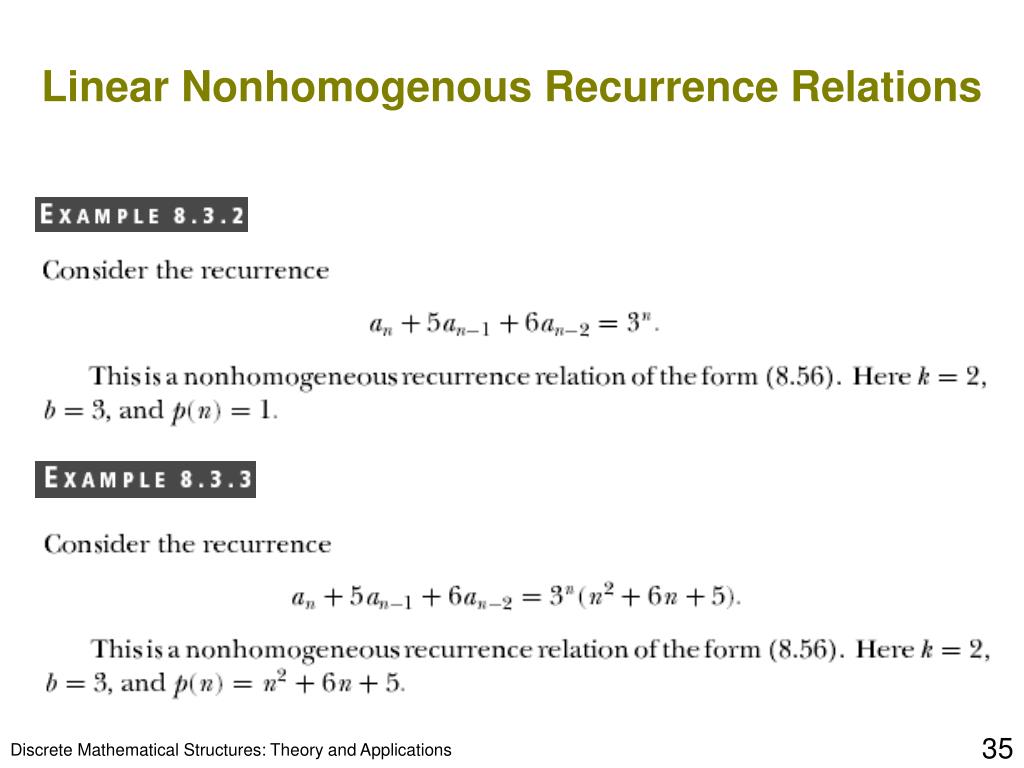 PPT - Chapter 8: Recurrence Relations PowerPoint Presentation, free ... PPT - Chapter 8: Recurrence Relations PowerPoint Presentation, free ...