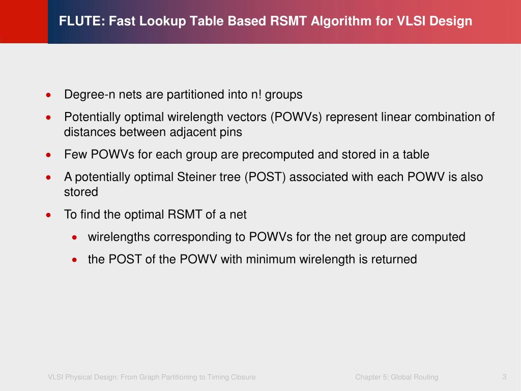 Ppt Flute Fast Lookup Table Based Rsmt Algorithm For Vlsi Design Powerpoint Presentation Id