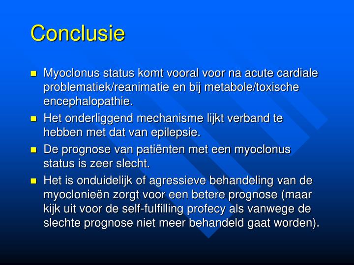 PPT - Myoclonus status PowerPoint Presentation - ID:793883