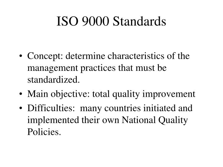 PPT - ISO 9000 Series of Quality Management and Assurance Standards ...