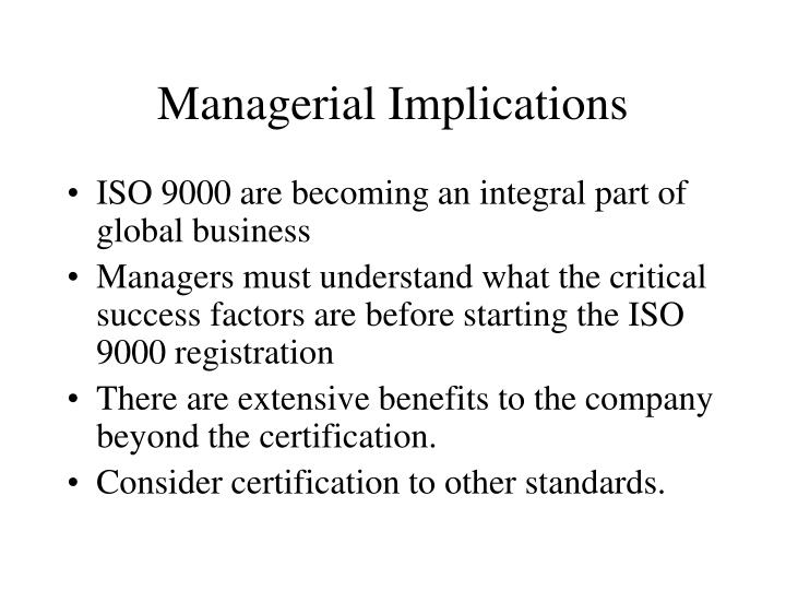 PPT - ISO 9000 Series of Quality Management and Assurance Standards ...