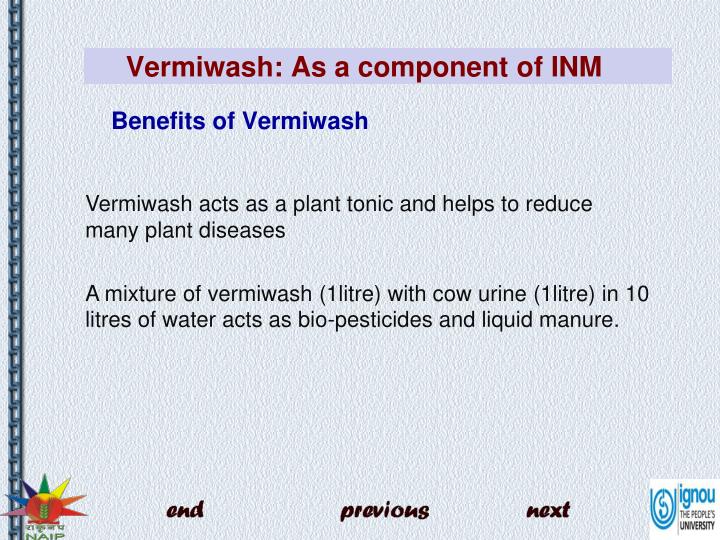 PPT - Vermiwash As a component of INM PowerPoint Presentation - ID:796517