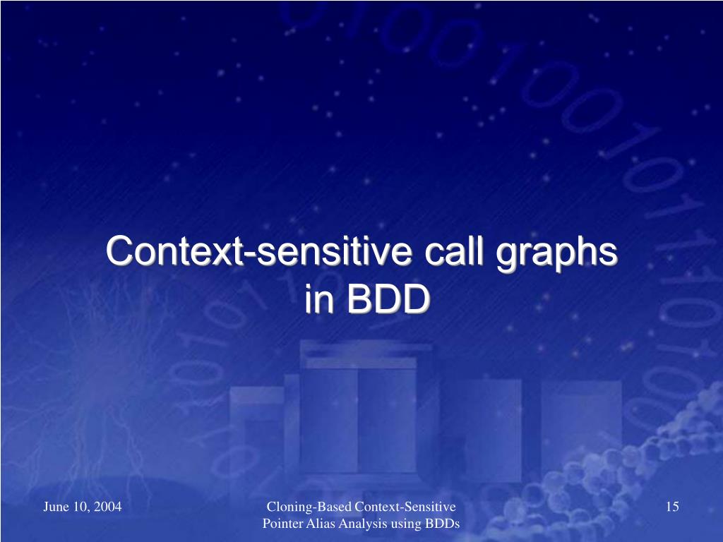 Ppt Cloning Based Context Sensitive Pointer Alias Analysis Using Bdds Powerpoint Presentation