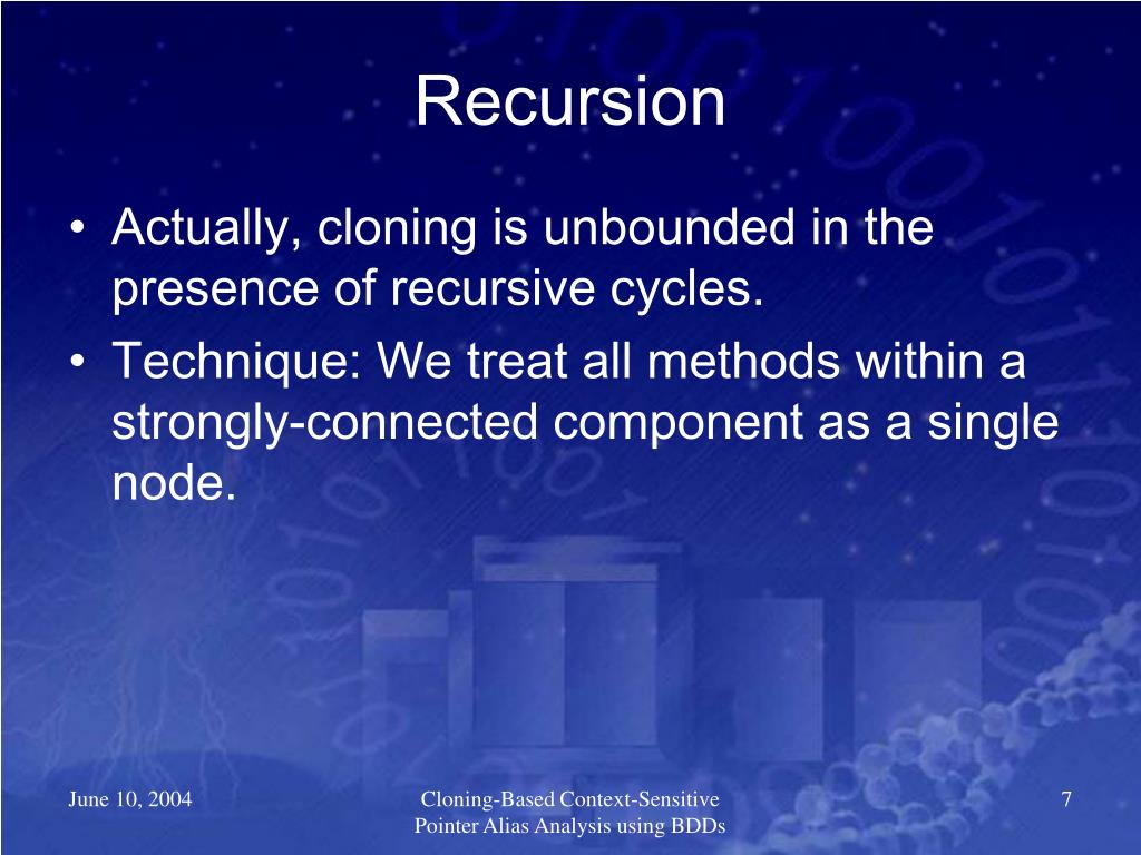 Ppt Cloning Based Context Sensitive Pointer Alias Analysis Using Bdds Powerpoint Presentation