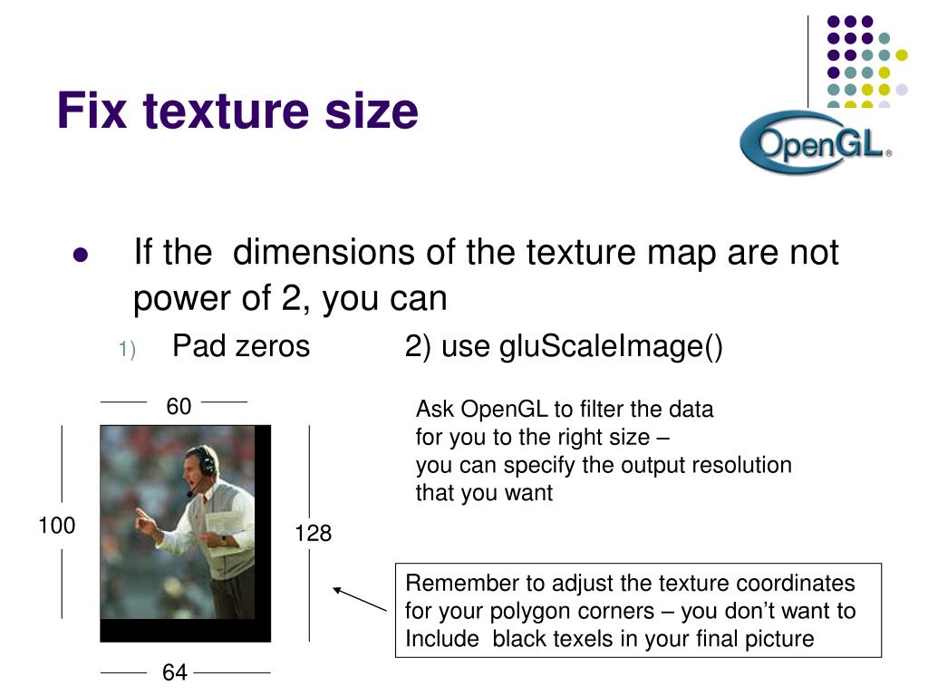 Ppt Texture Mapping Introduction And Basic Opengl Functionality Powerpoint Presentation Id