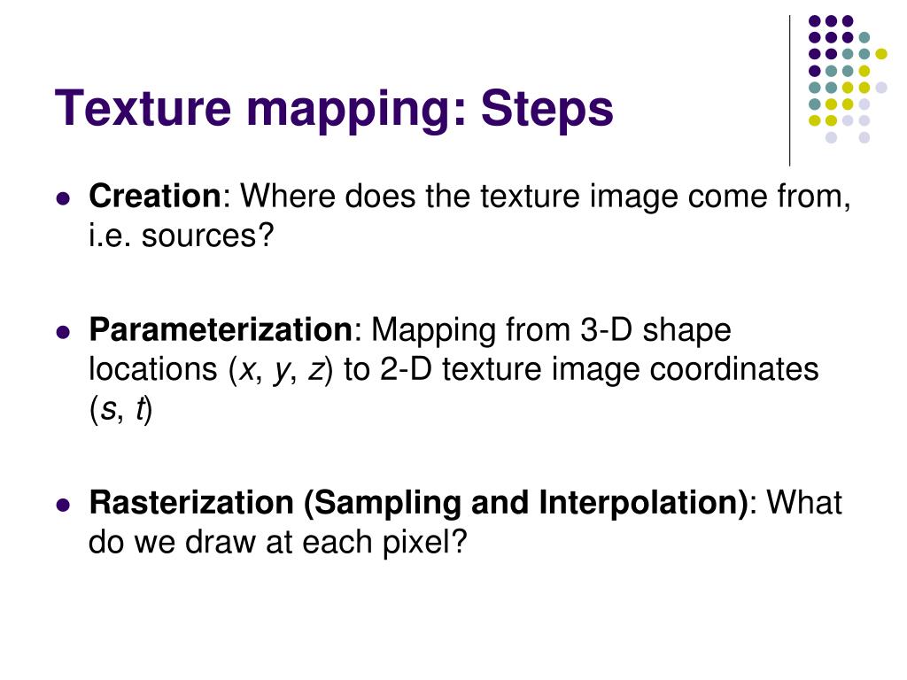 Ppt Texture Mapping Introduction And Basic Opengl Functionality Powerpoint Presentation Id