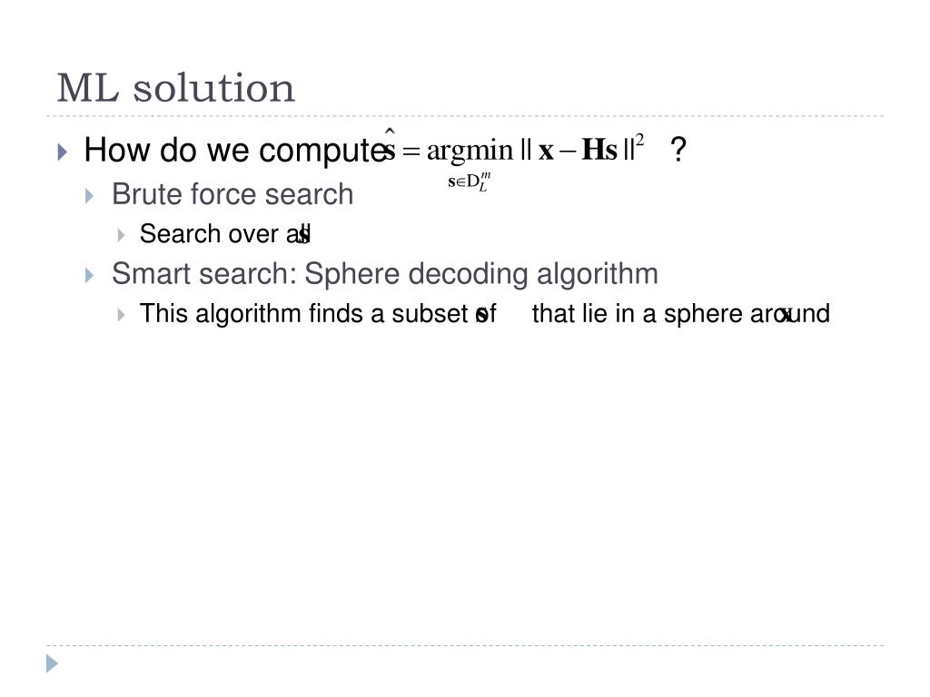 Ppt Sphere Decoding Algorithm For Mimo Detection Powerpoint Presentation Id805795 0406