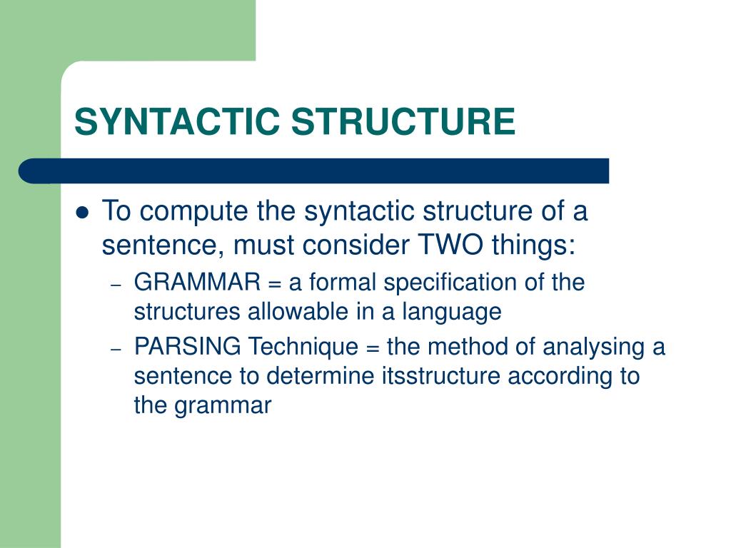 PPT - GRAMMAR & PARSING (Syntactic Analysis) PowerPoint Presentation ... PPT - GRAMMAR & PARSING (Syntactic Analysis) PowerPoint Presentation ...