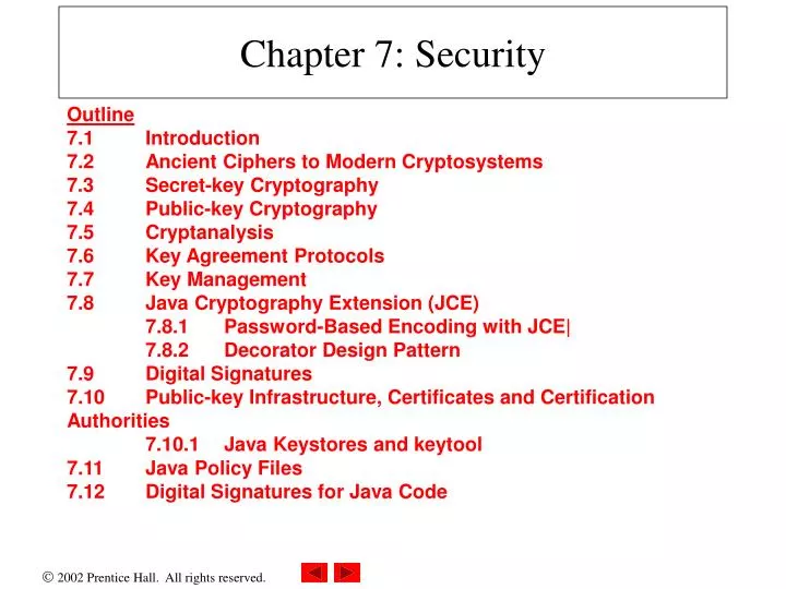 PPT - Chapter 7: Security PowerPoint Presentation, free download - ID ...