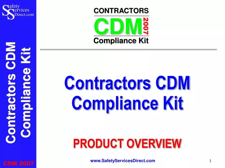 PPT - Contractors CDM Compliance Kit PRODUCT OVERVIEW PowerPoint ...