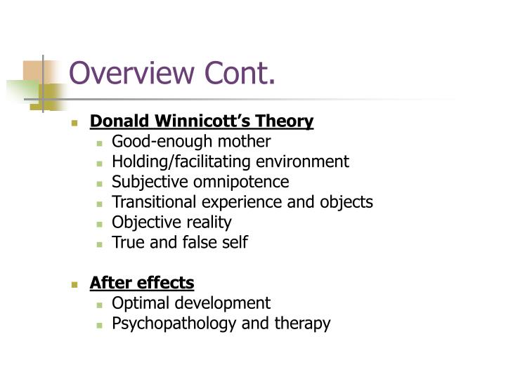 PPT - The Good-Enough Mother: After effects PowerPoint Presentation ...