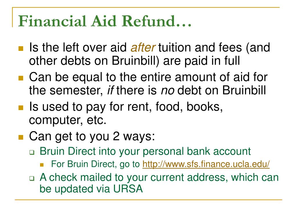 PPT - David Geffen School of Medicine At UCLA Financial Aid Basics ...