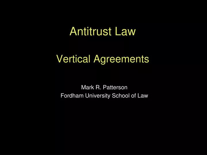 PPT - Vertical Agreements PowerPoint Presentation, free download - ID ...