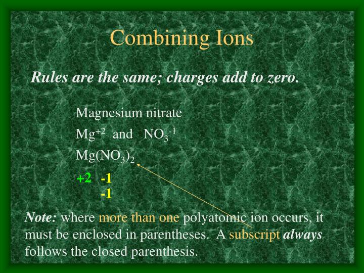 PPT - Writing Ionic Formulas PowerPoint Presentation - ID:810717