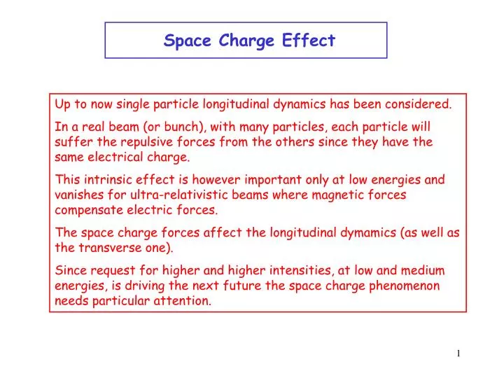 PPT - Space Charge Effect PowerPoint Presentation, free download - ID ...