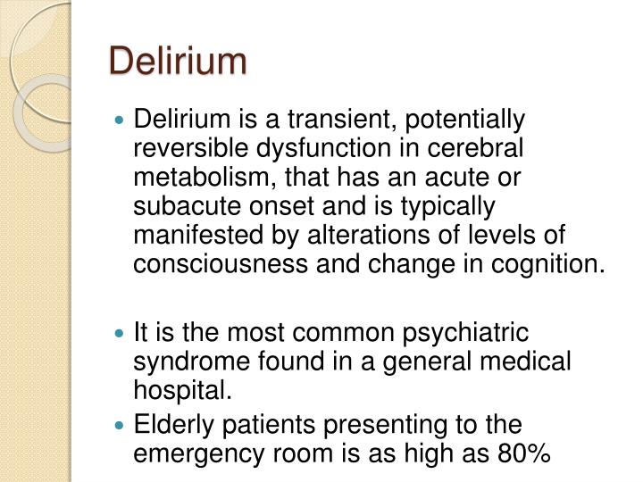 PPT - Organic Mental Disorders PowerPoint Presentation - ID:811405